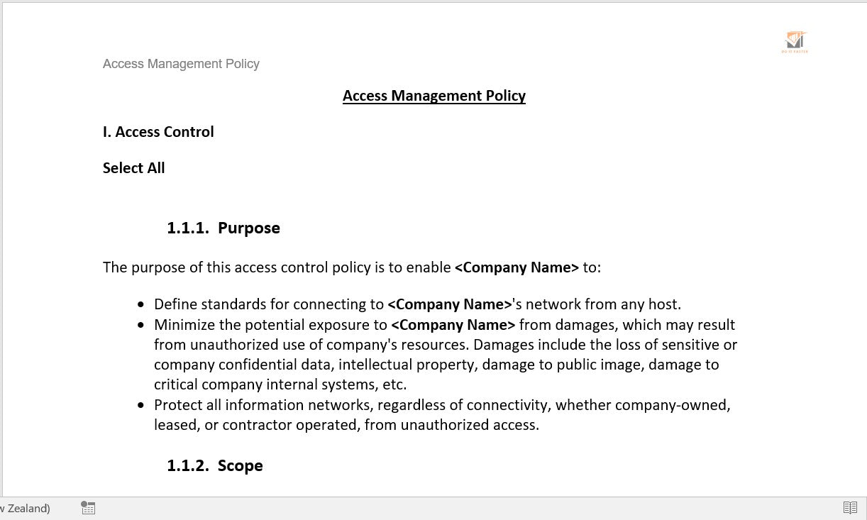 Policies Procedures Toolkit | Security Expert | The Tech Plans Lab